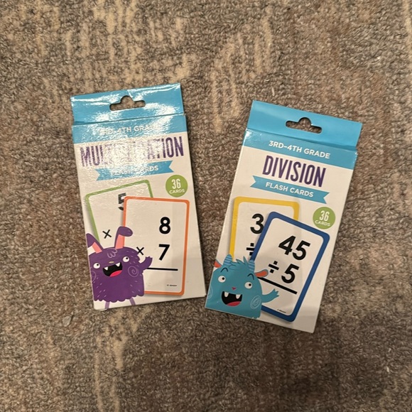 Other | Multiplication And Division Flashcards | Poshmark